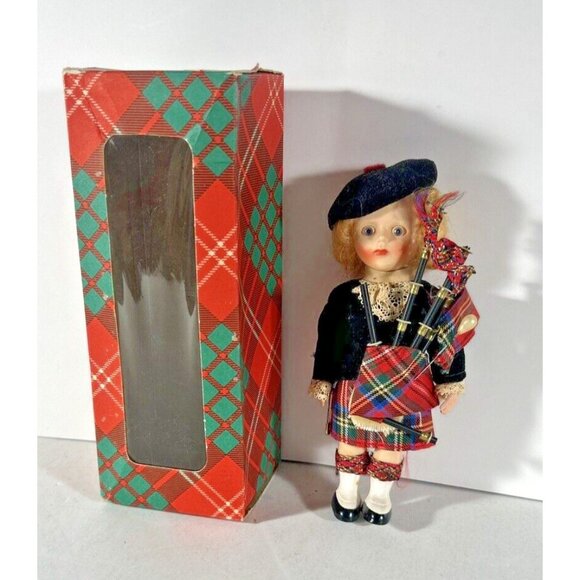 Toys | Vintage Souvenir Scottish Plastic 6 Doll Girl W Bagpipes 175 ...